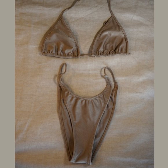 triangl swimwear | Swim | Triangl Bikini Taupeshimmer Bikini | Poshmark